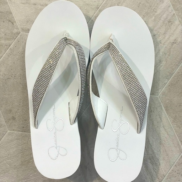 Jessica Simpson | Shoes | Jessica Simpson Wedge Flipflop | Poshmark